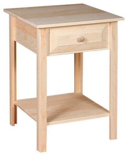 [20 Inch] Square Table with Drawer – Wood n Things Gretna