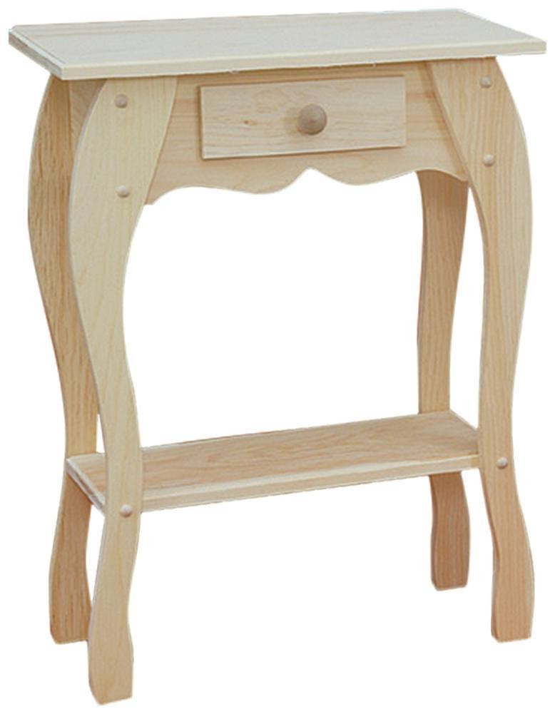 [20 Inch] Box Table with Drawer – Wood n Things Gretna