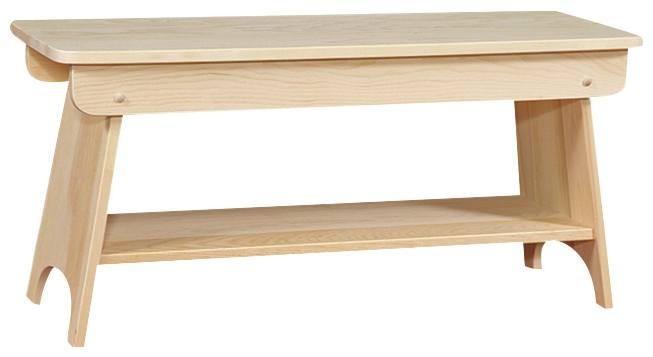 [36 Inch] Bench with Shelf – Wood n Things Gretna