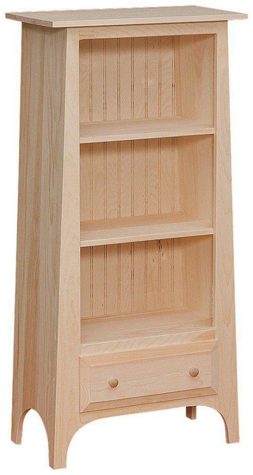 [24 Inch] Slant Bookshelf with Drawer – Wood n Things Gretna