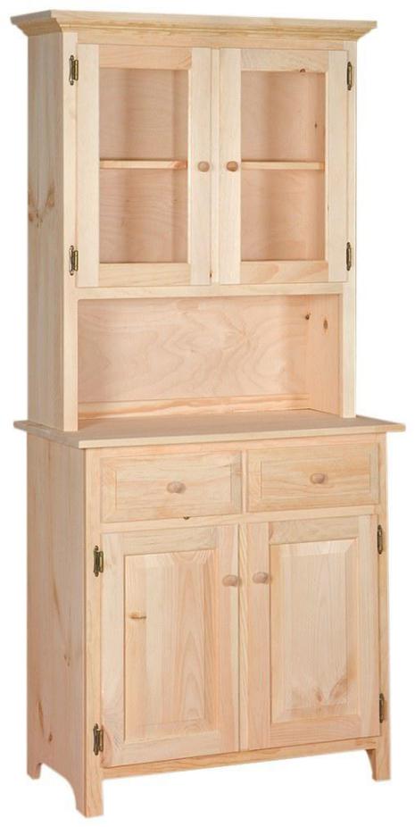 [33 Inch] Small Primitive Lancaster Hutch – Wood n Things Gretna