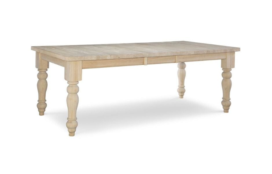 84" Dining Table with Self Store Leaf – Wood n Things Gretna